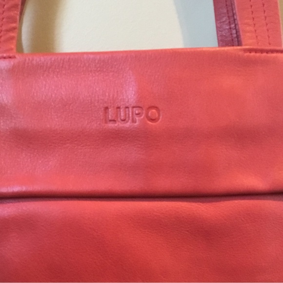 Lupo | Bags | Lupo Barcelona Red Leather Pleated Tiered Shoulder Bag ...